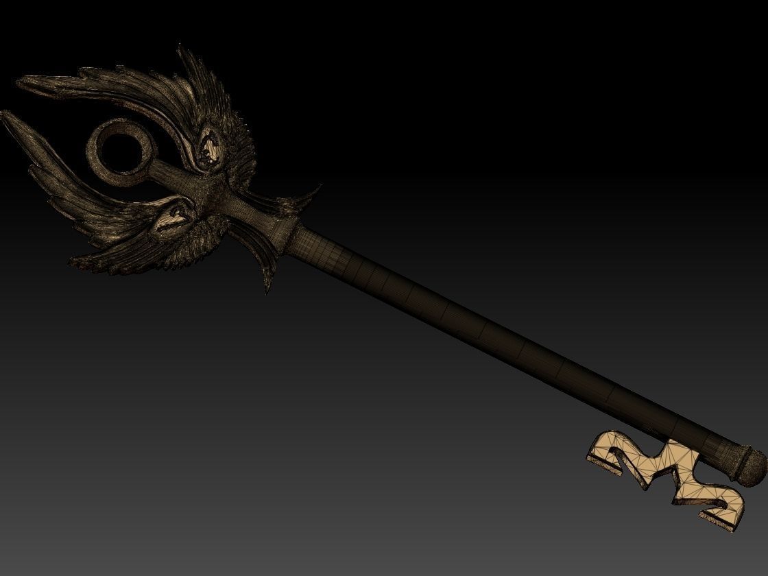 Locke and Key Angel key 3D model 3D printable | CGTrader