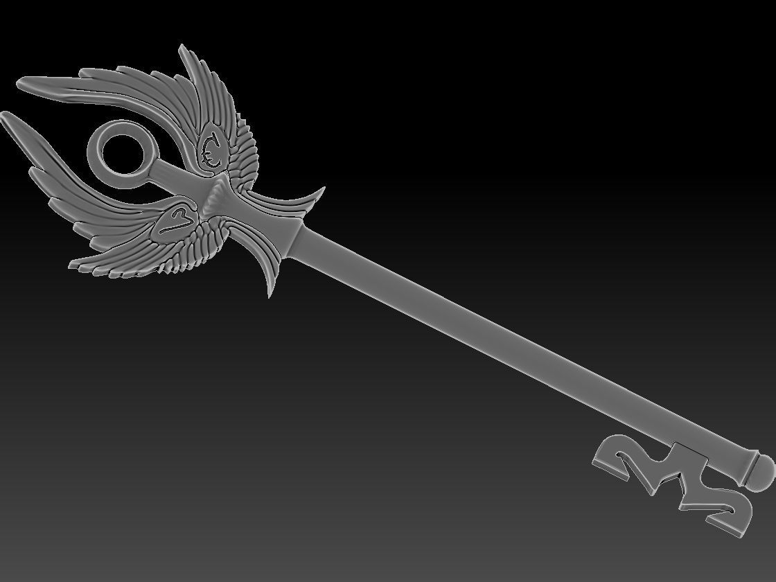 Locke and Key Angel key 3D model 3D printable | CGTrader