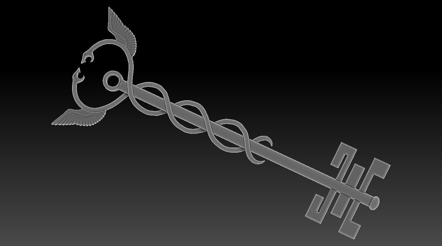 Locke and Key Mending key 3D model 3D printable | CGTrader