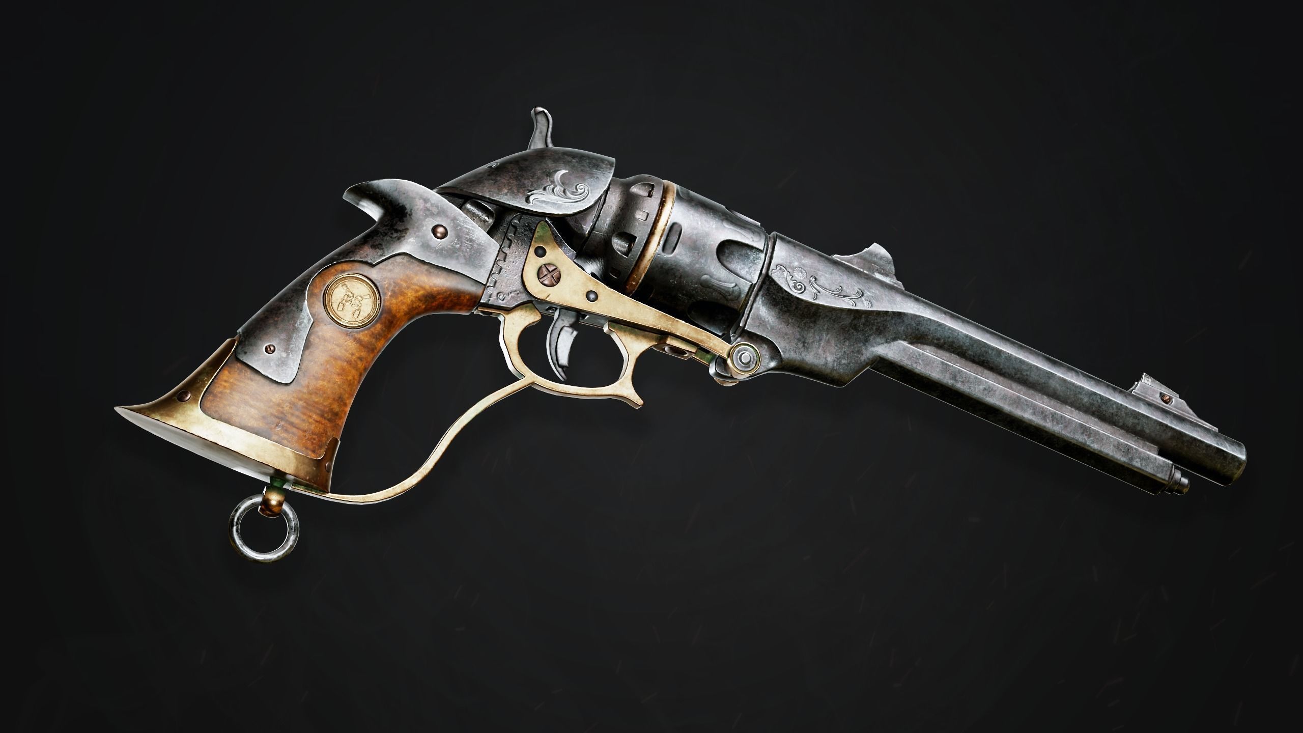 3D model Revolver gameready VR / AR / low-poly | CGTrader