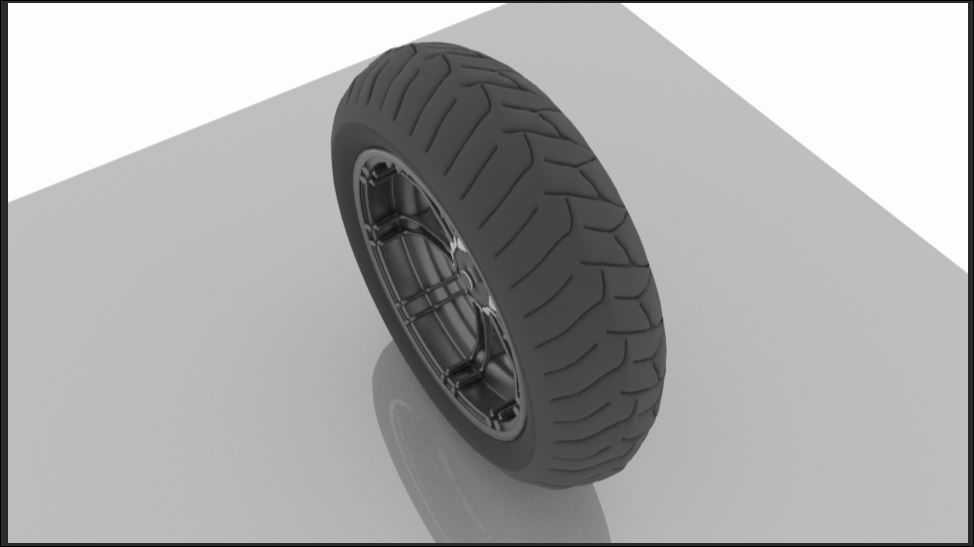 Motorcycle Tyre free 3D model | CGTrader