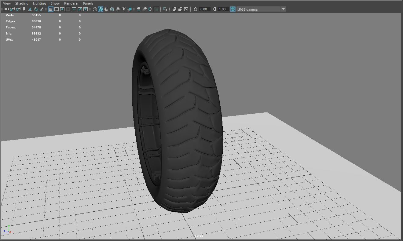 Motorcycle Tyre free 3D model | CGTrader