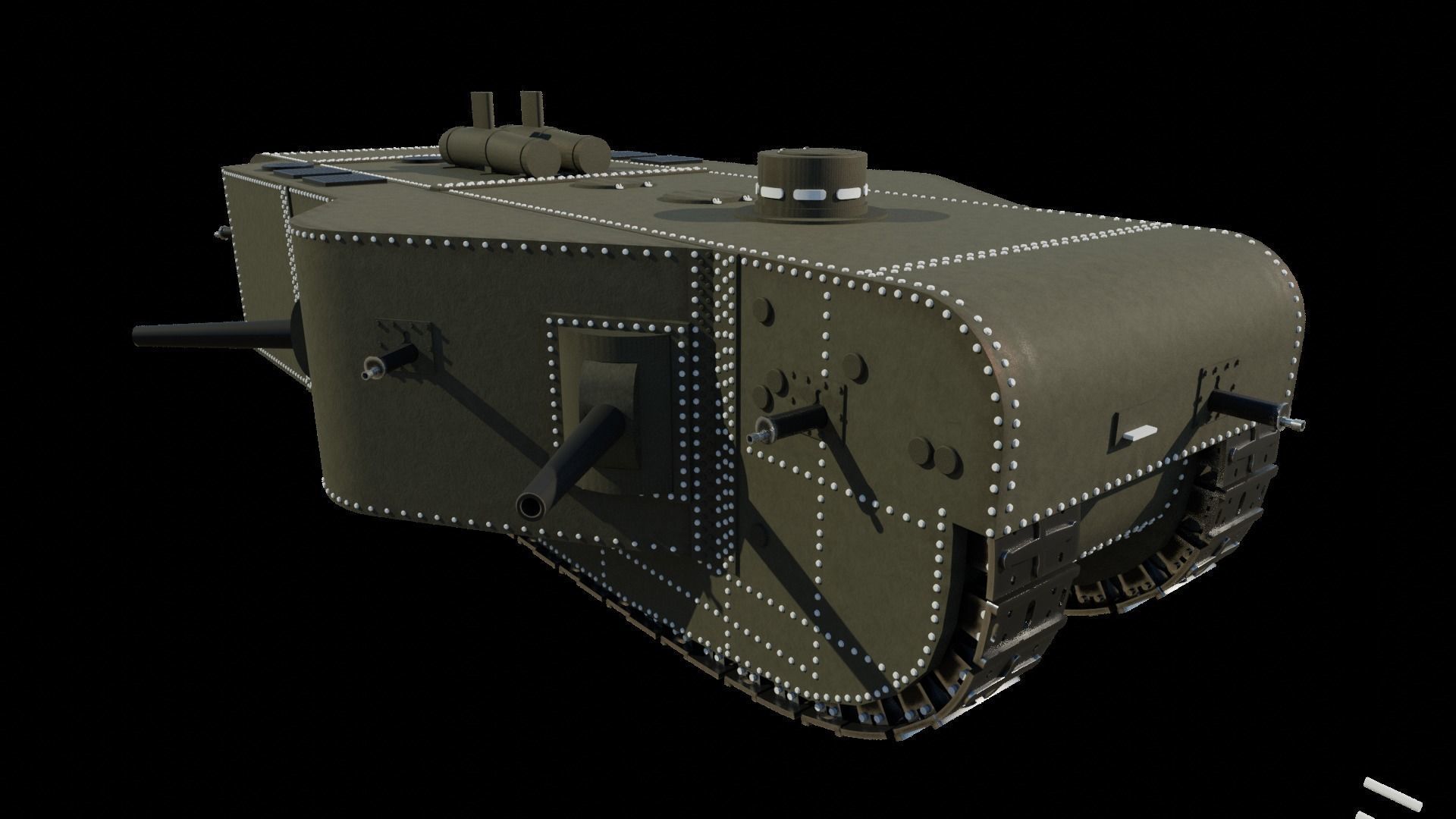 K wagen british armoured tank free 3D model | CGTrader