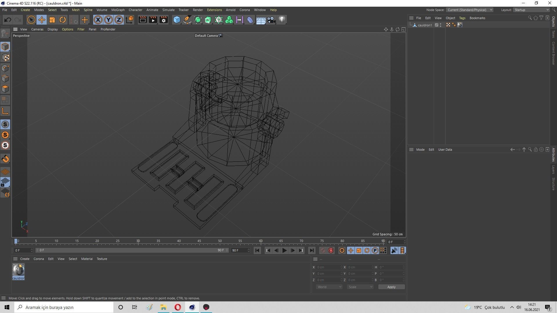 3D model Mine Cauldron VR / AR / low-poly | CGTrader