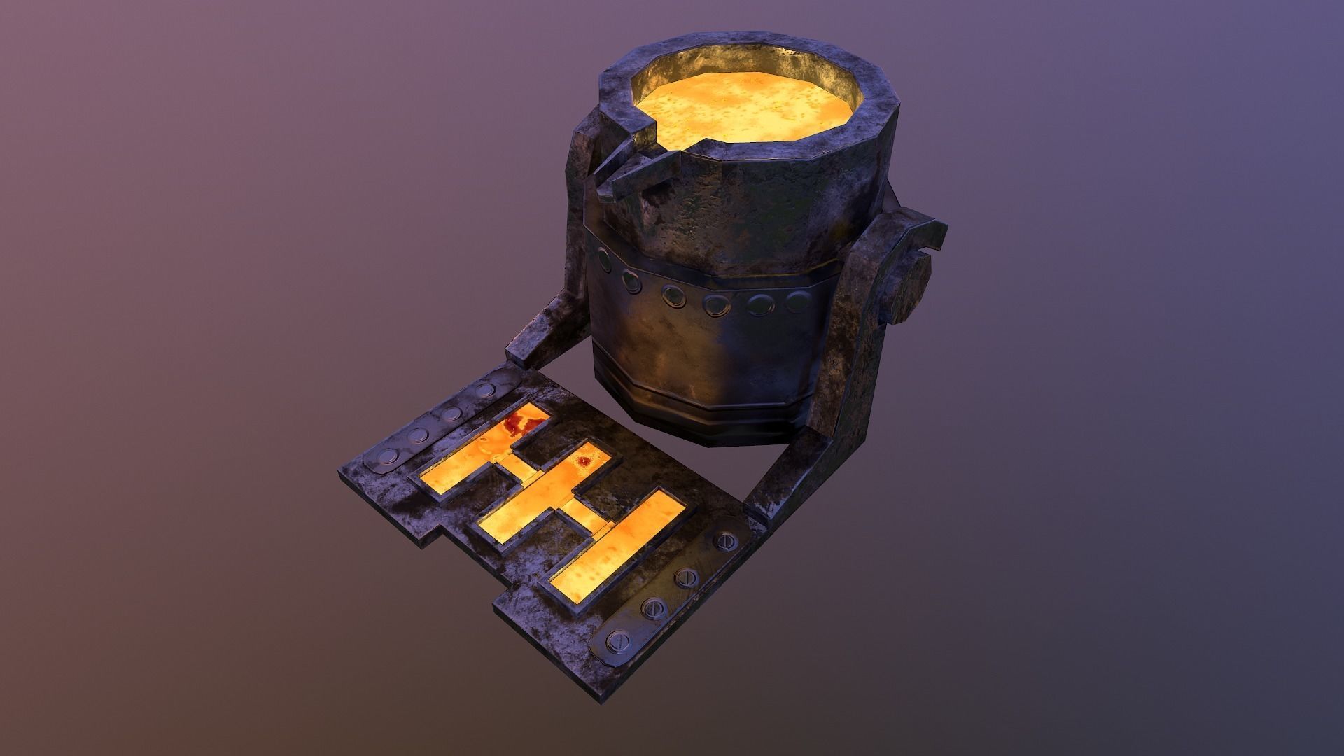 3D model Mine Cauldron VR / AR / low-poly | CGTrader