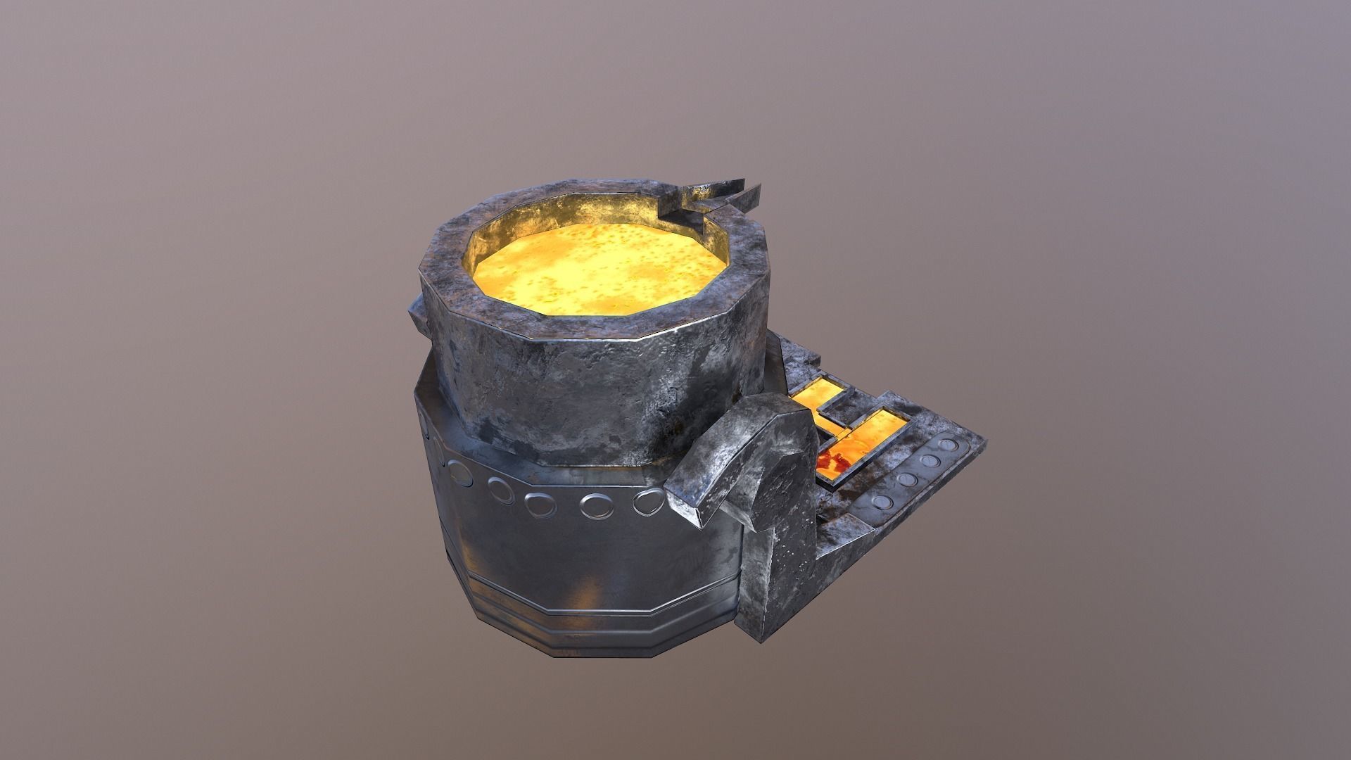3D model Mine Cauldron VR / AR / low-poly | CGTrader