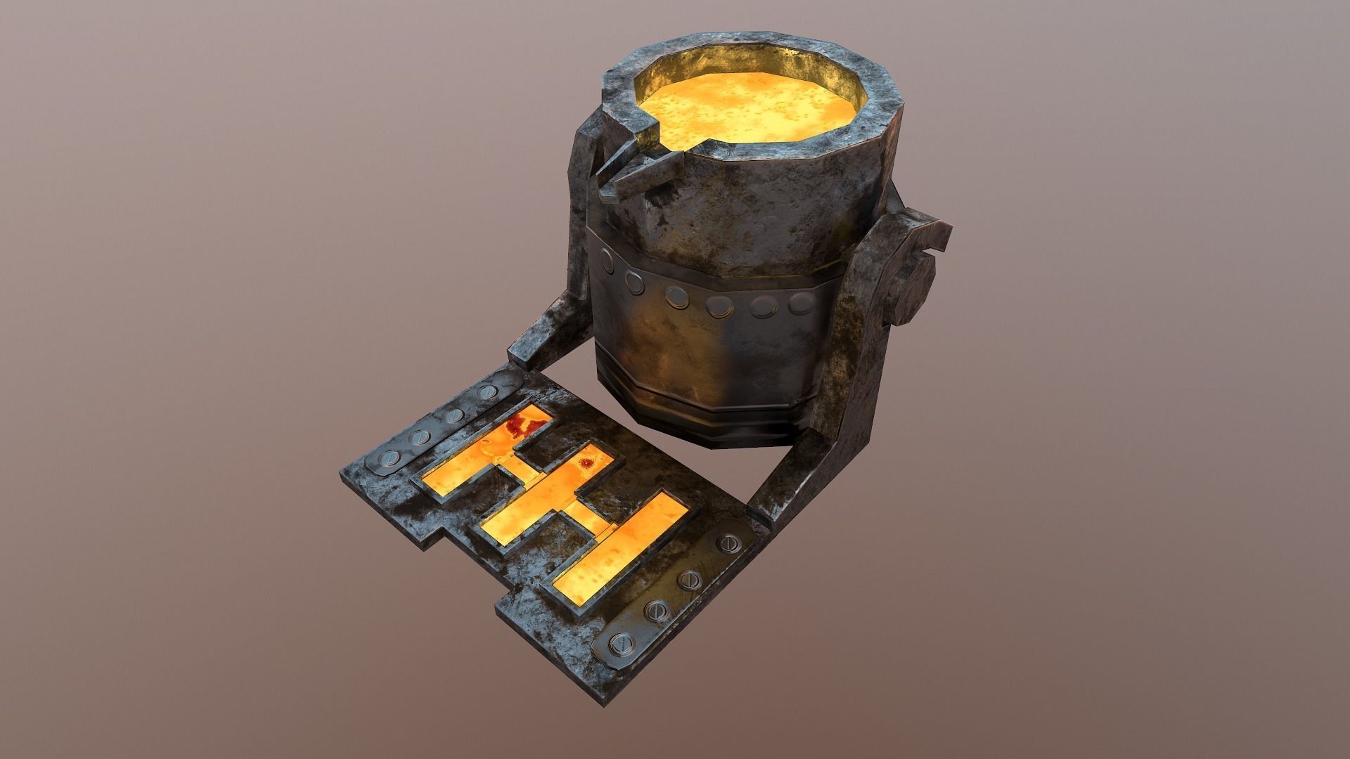 3D model Mine Cauldron VR / AR / low-poly | CGTrader
