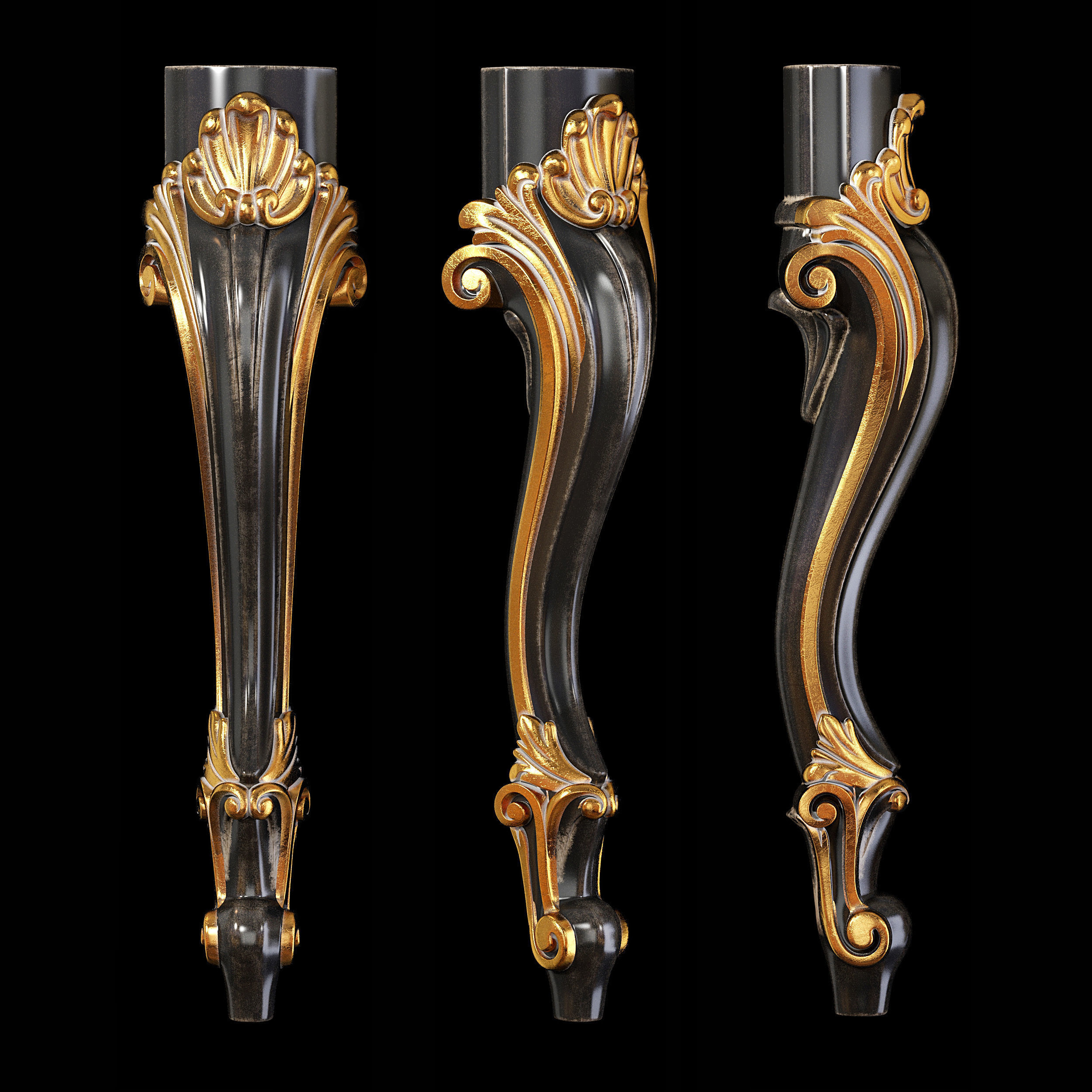 Classic leg 021 3D model | CGTrader