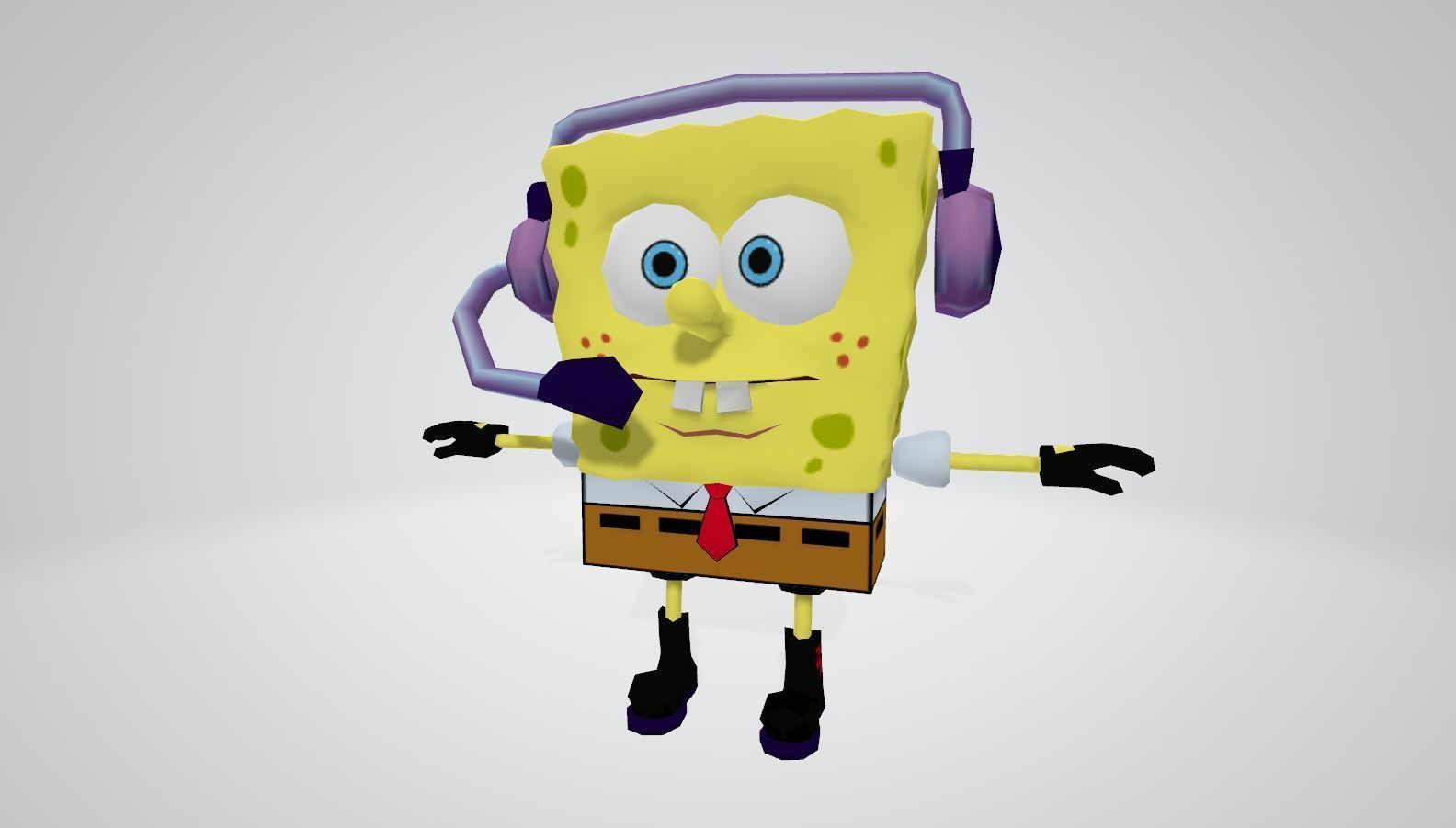 3D model Cartoon Character spongebob 07 VR / AR / low-poly | CGTrader