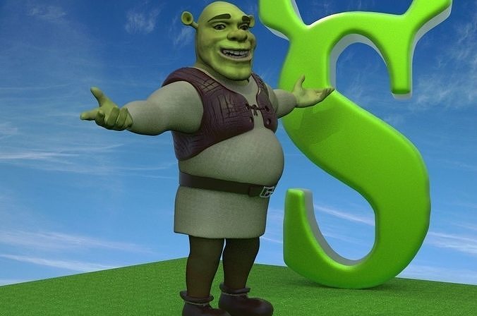 Shrek 3d print animated character 3D model 3D printable | CGTrader