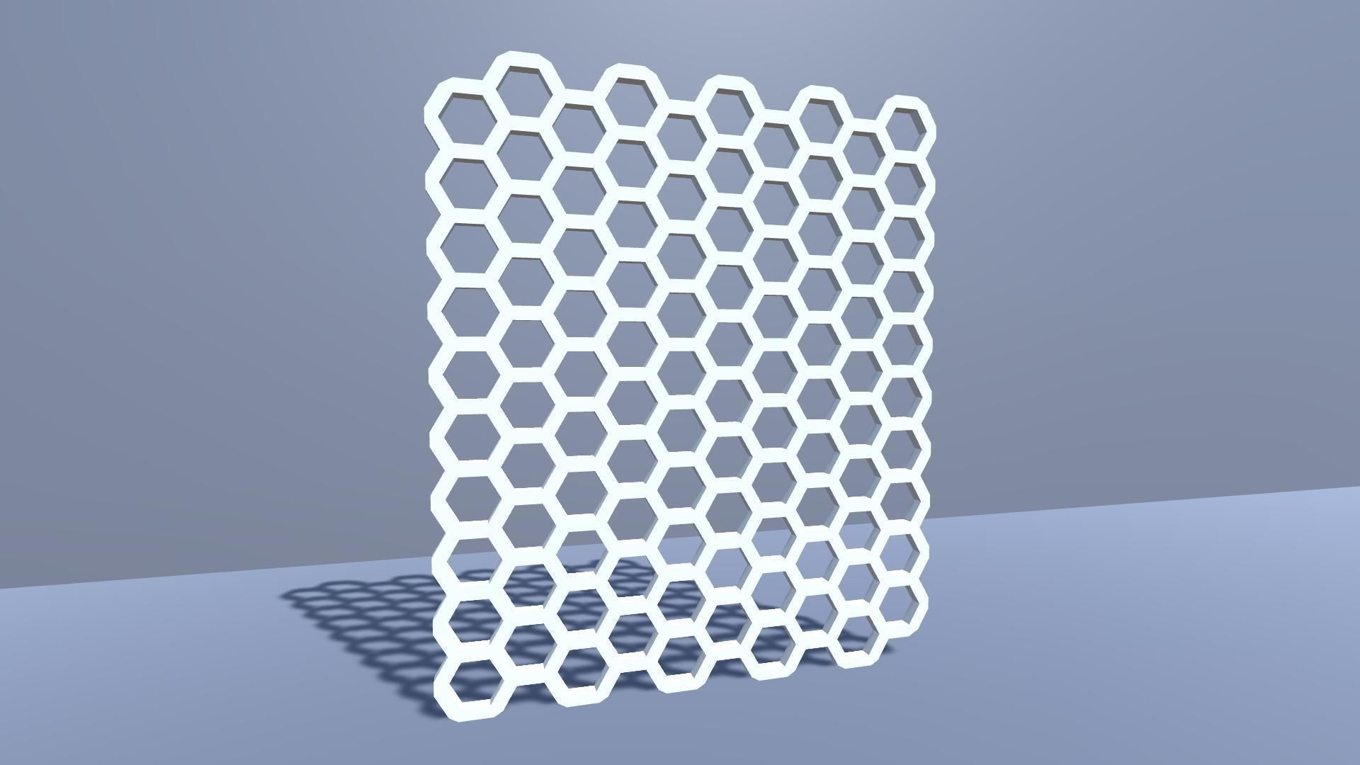 Small honeycomb panel free 3D model | CGTrader