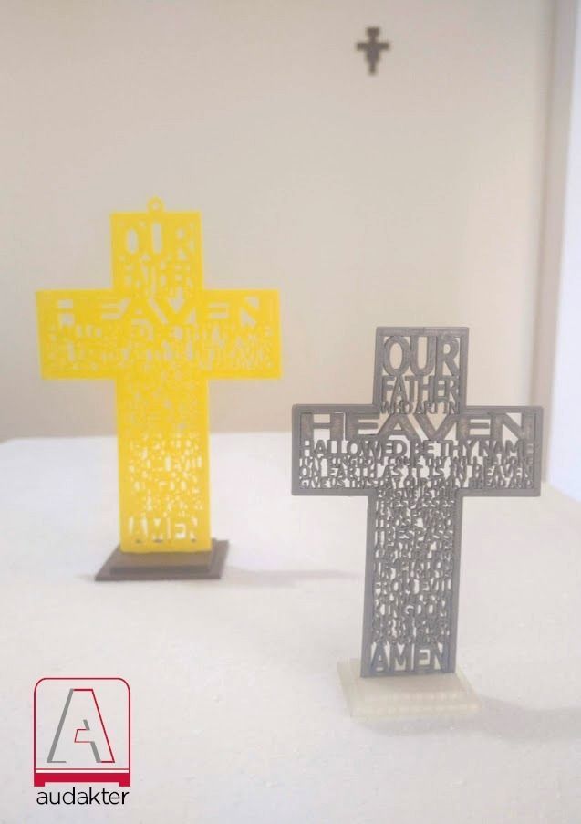 CHRISTIAN CROSS - OUR FATHER - ENGLISH 3D model 3D printable | CGTrader
