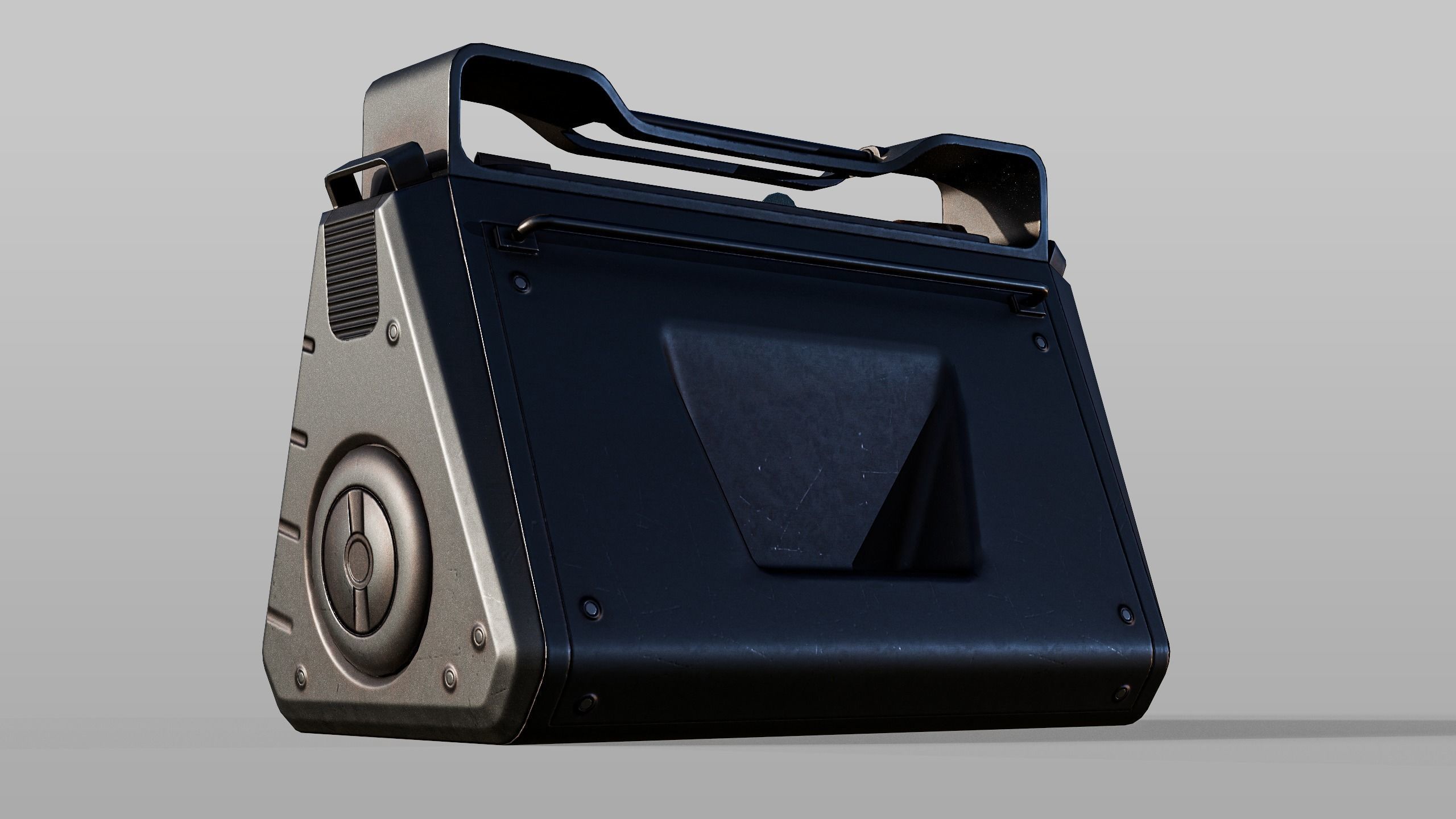 3D model Cyberpunk street trash bin prop VR / AR / low-poly | CGTrader