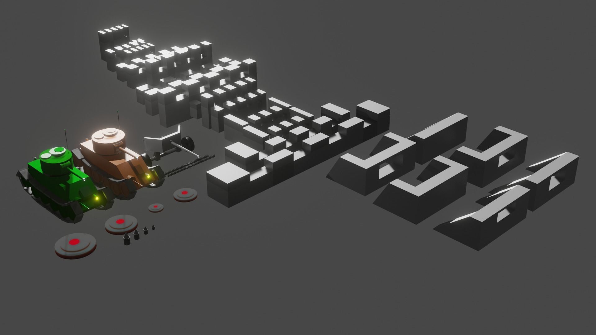tanks asset pack free VR / AR / low-poly 3D model | CGTrader