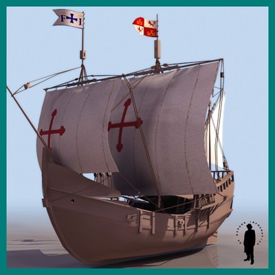LA PINTA SHIP 3D Model .max - CGTrader.com