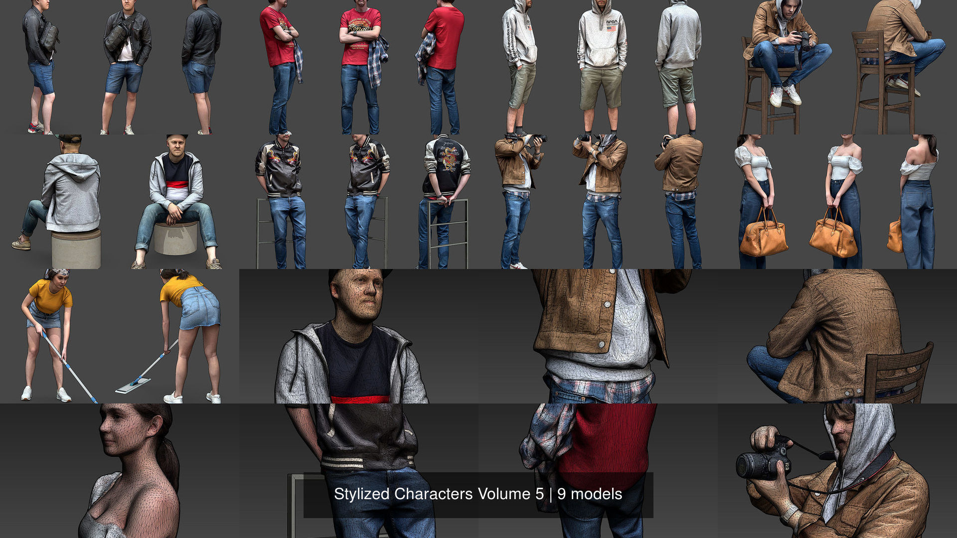 Stylized Characters Volume 5 3D Model Collection | CGTrader