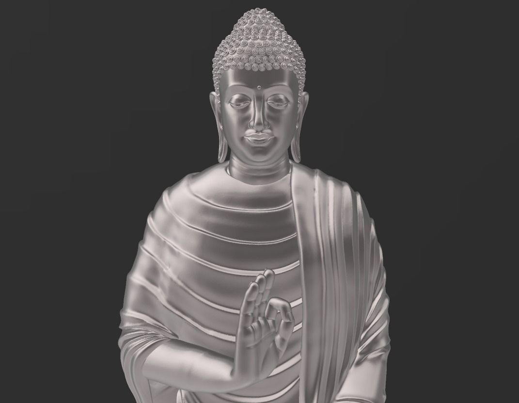 Sitting Buddha 1 Mudra 3 3D model 3D printable | CGTrader