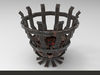 3D model Metallic ancient brazier light VR / AR / low-poly | CGTrader