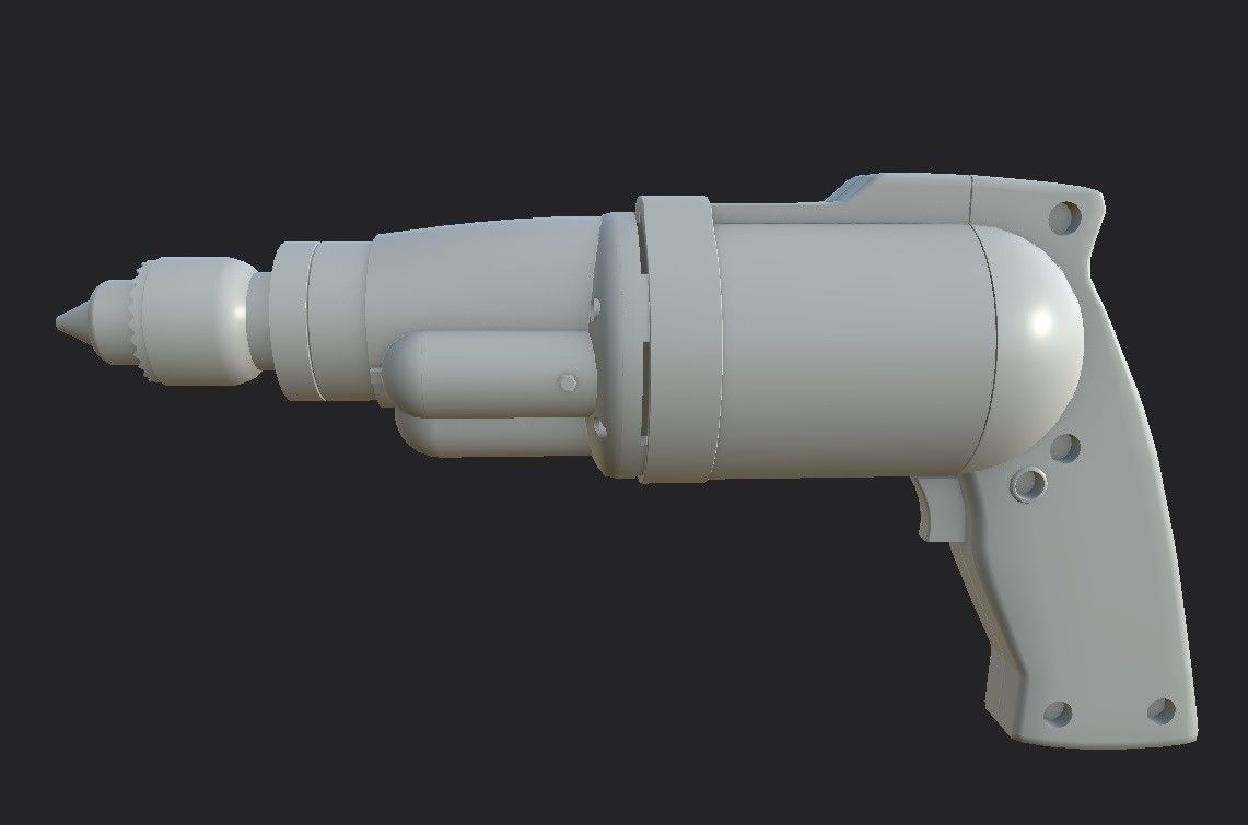 3D model 3D Drill Machine VR / AR / low-poly | CGTrader