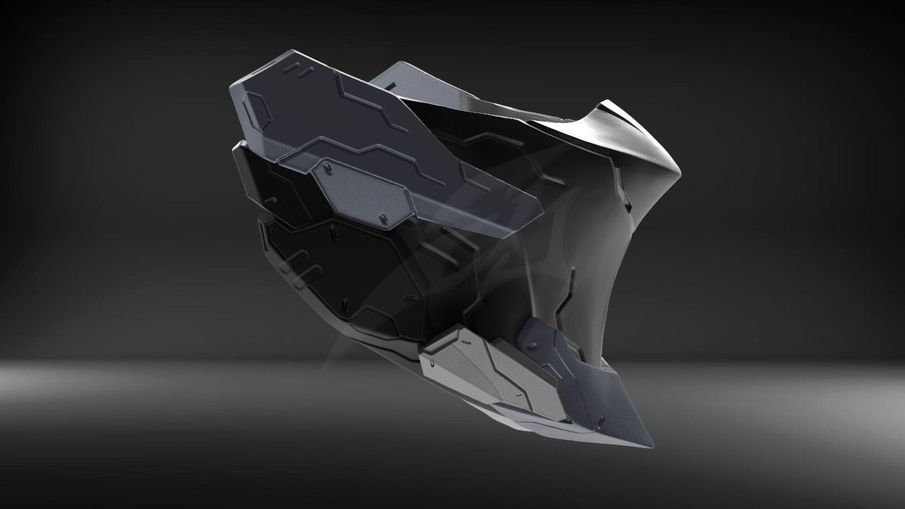 Cyborg Mask V2 STL for 3D model 3D printable | CGTrader