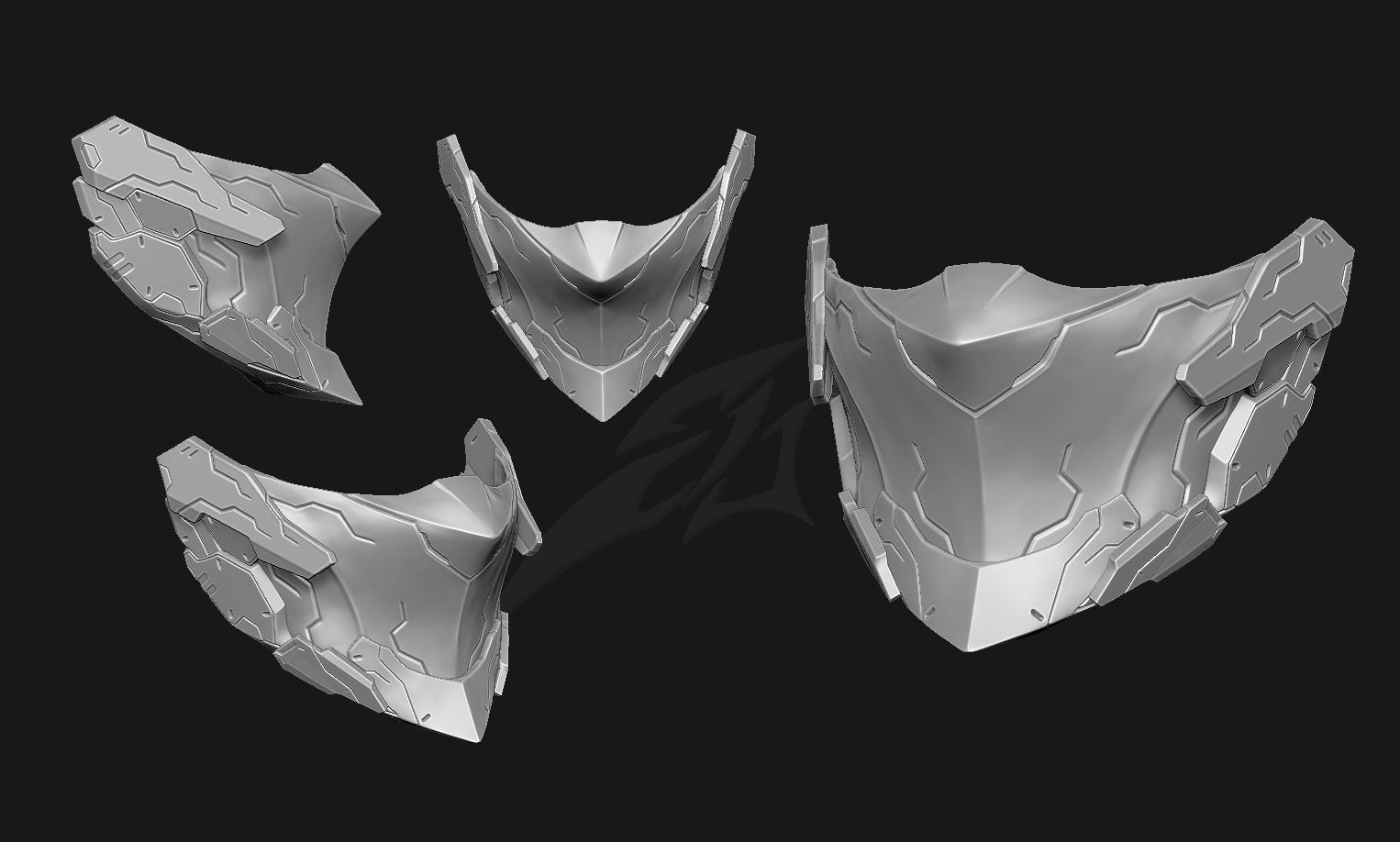 Cyborg Mask V2 STL for 3D model 3D printable | CGTrader