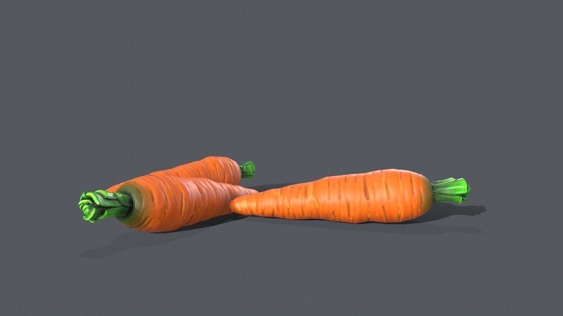 3D model Carrot 3D model three carrots VR / AR / low-poly | CGTrader