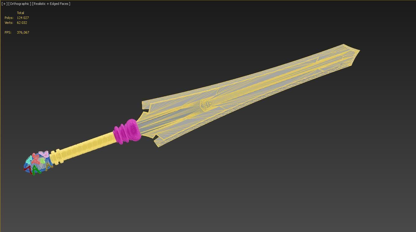 Kingsglaive Final Fantasy XV FF15 Glauca Sword 3D model 3D printable ...