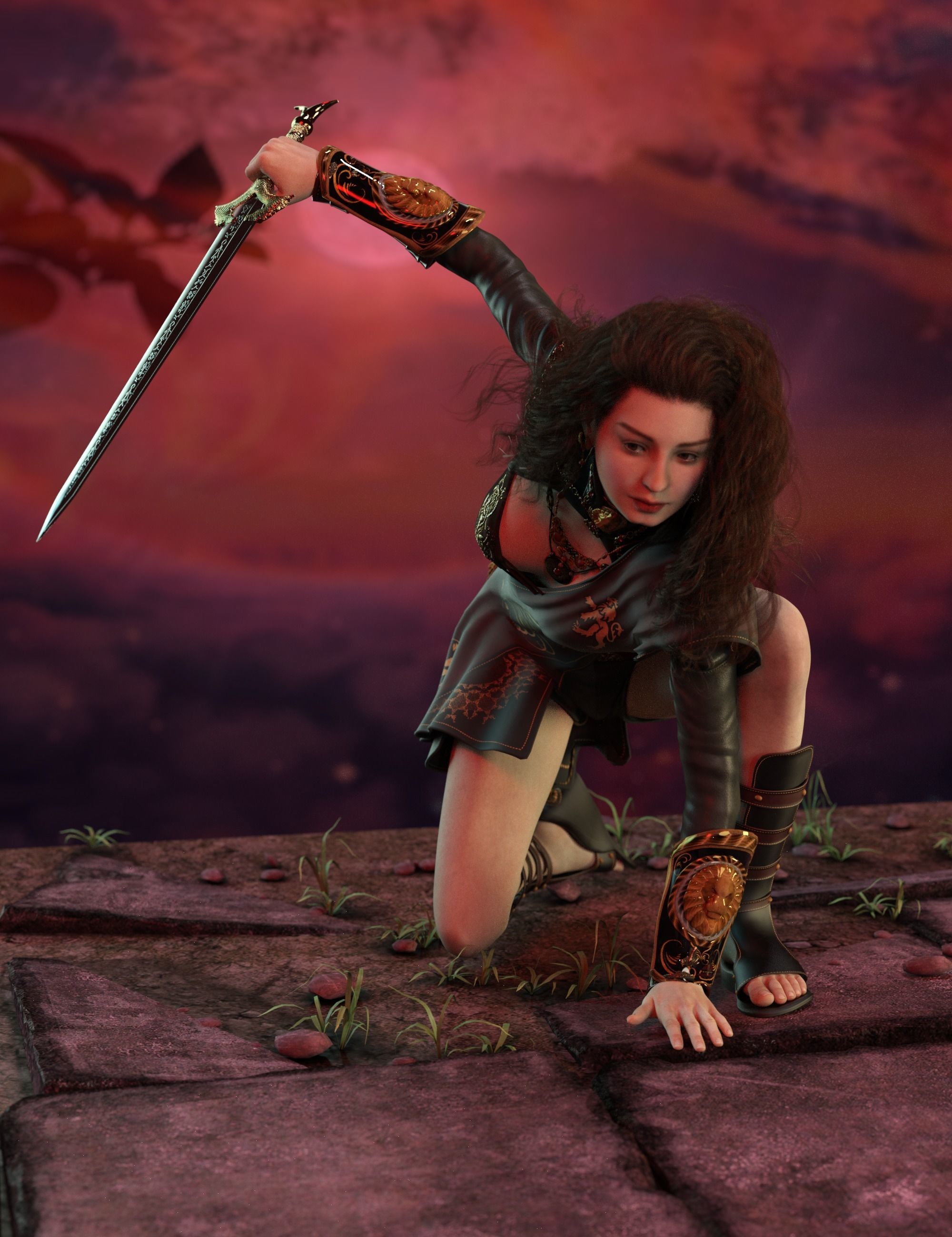 Azure For Genesis 8 Female 3D model | CGTrader
