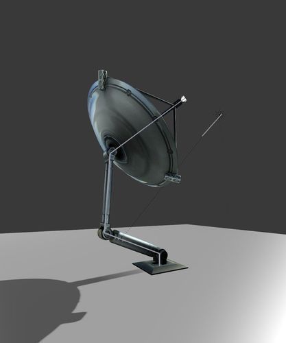 Satellite dishes rigged and low poly free VR / AR / low-poly 3D model ...