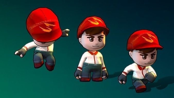 VIASS Free Character Pack free VR / AR / low-poly 3D model animated ...