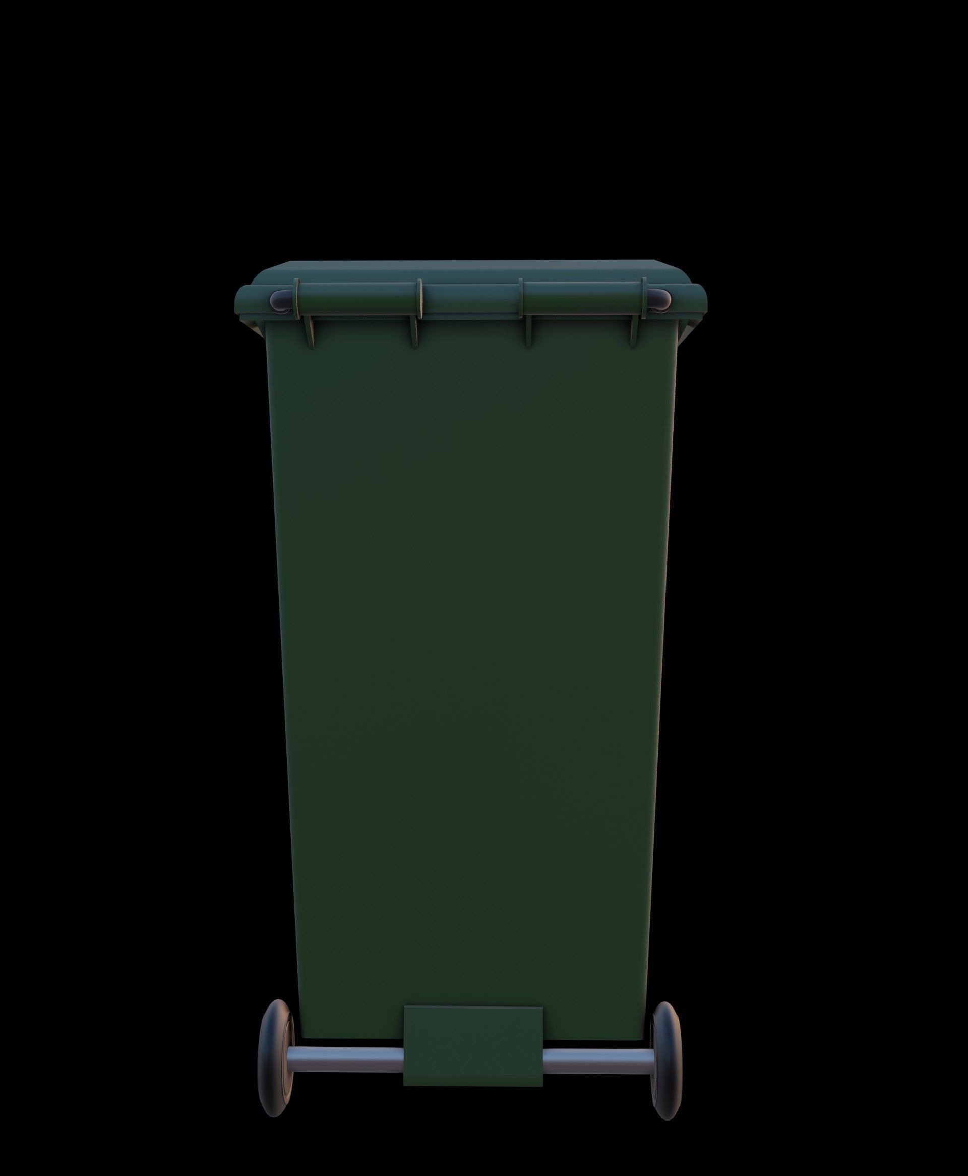 Rubbish bin 3D model animated | CGTrader