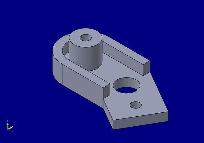 solidtutorial015 bracket free 3D model | CGTrader