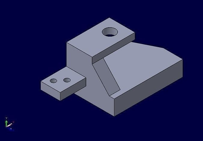 solidtutorial018 piece of metal free 3D model | CGTrader