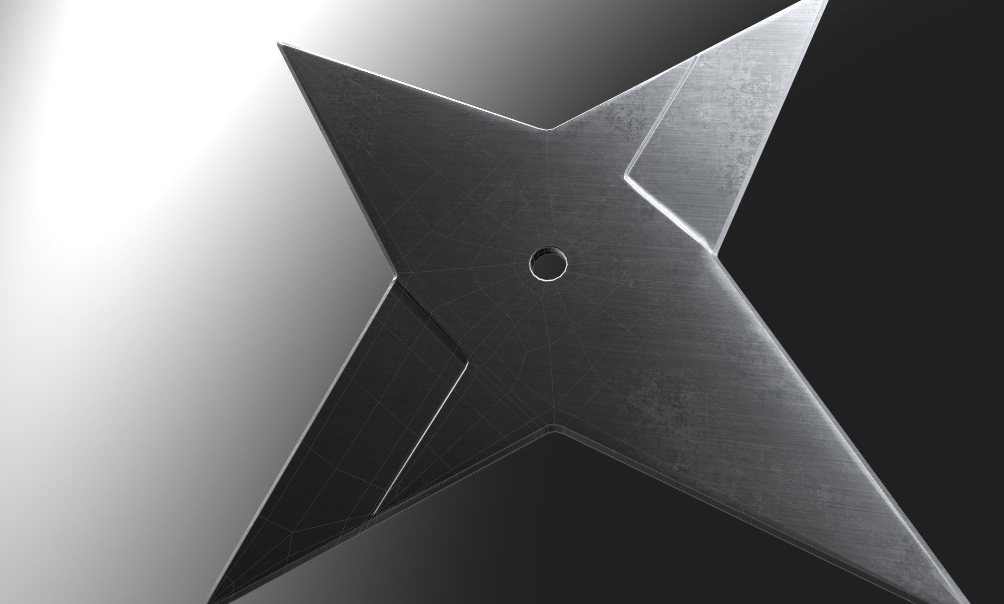 Shuriken Ninja Throwing Star free VR / AR / low-poly 3D model | CGTrader