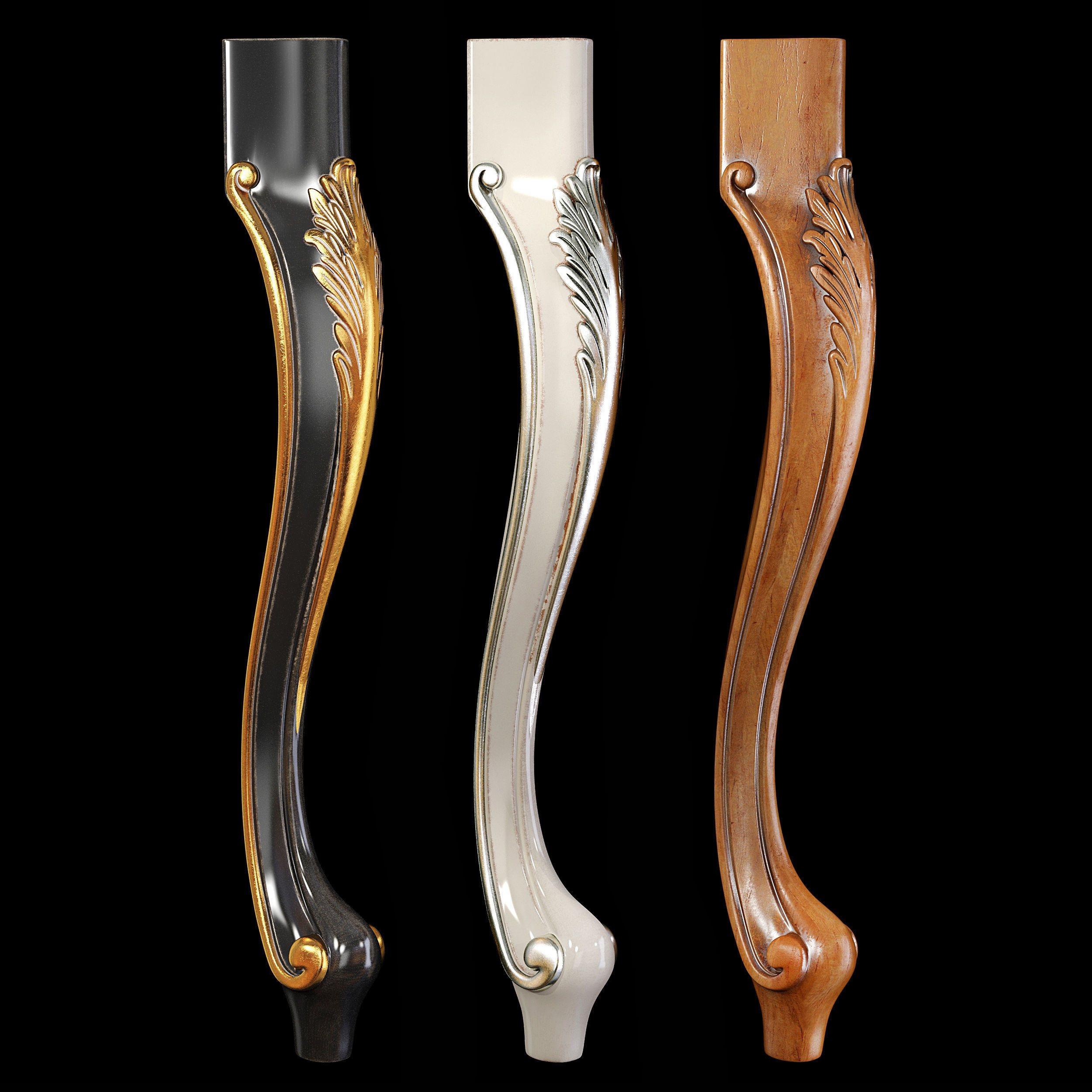 Classic leg 023 3D model | CGTrader