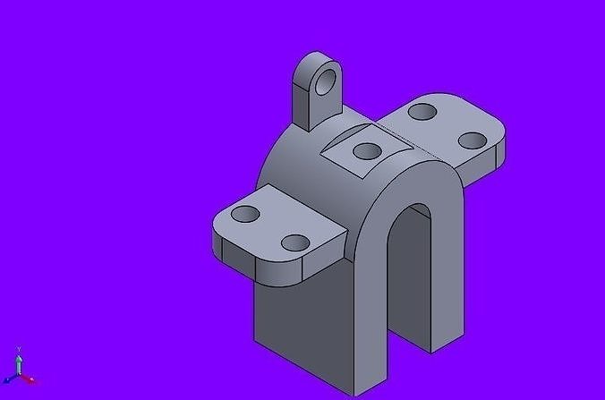 solidtutorial023-2 metal bracket free 3D model | CGTrader