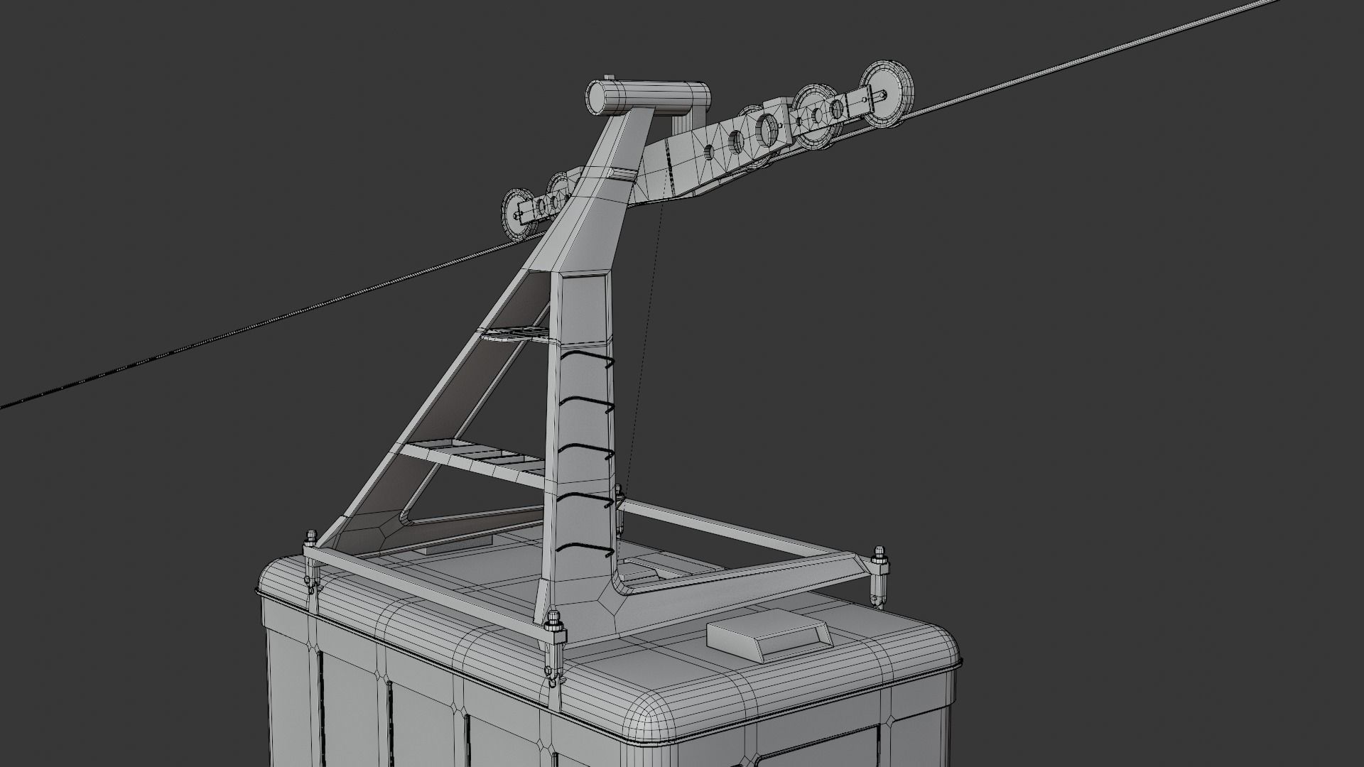 3D model cablecar cable car VR / AR / low-poly | CGTrader