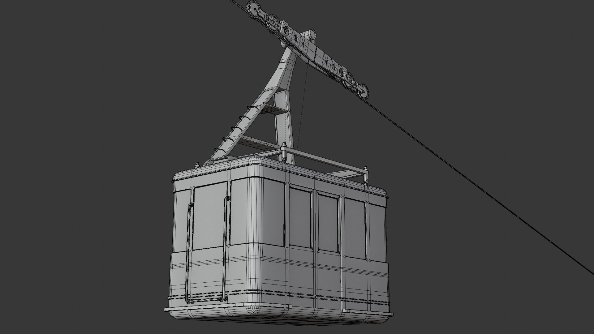 3D model cablecar cable car VR / AR / low-poly | CGTrader