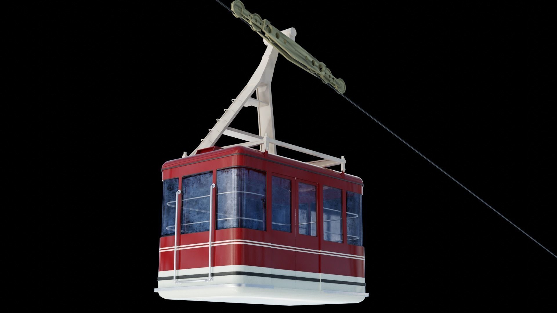3D model cablecar cable car VR / AR / low-poly | CGTrader