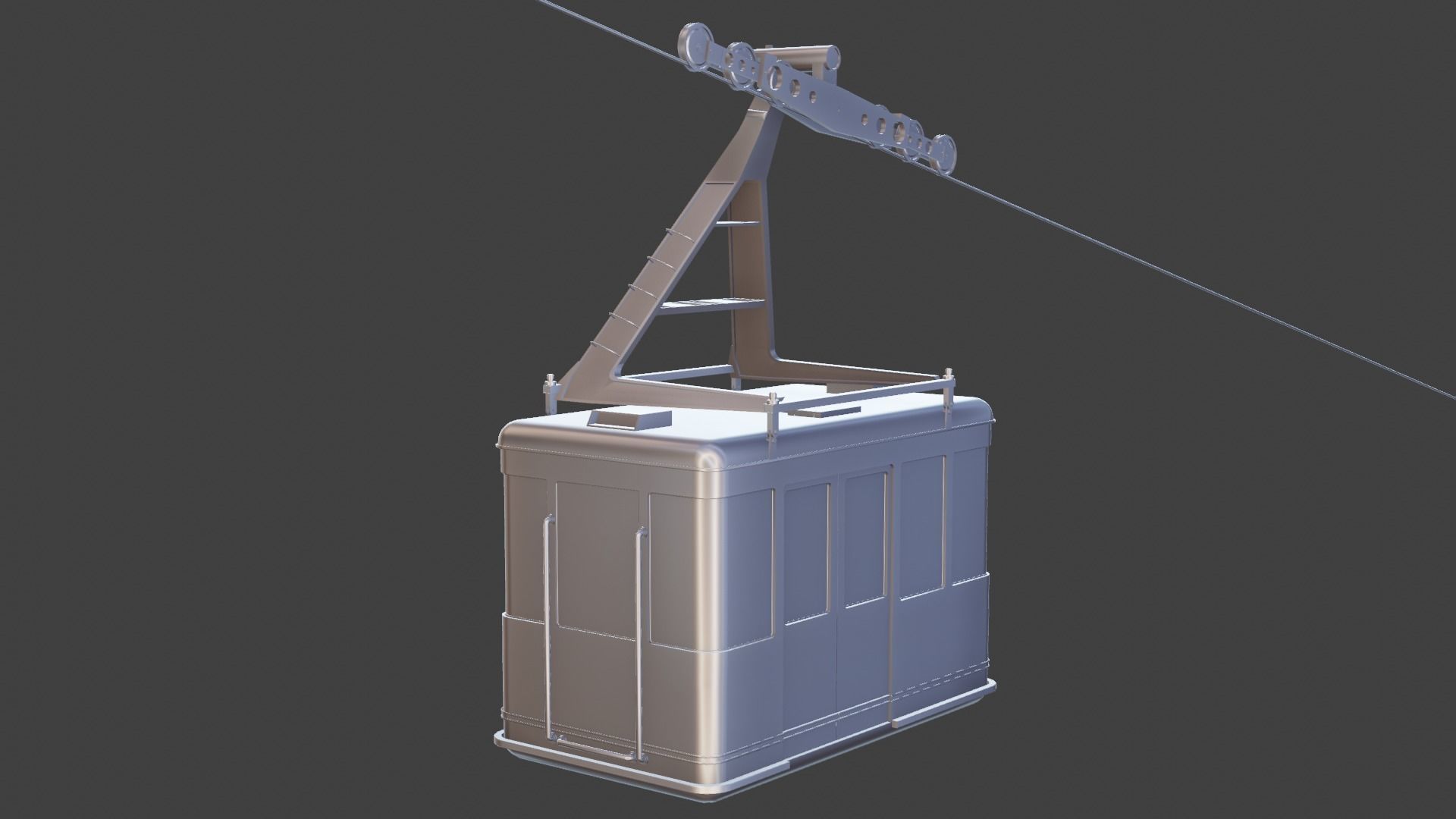 3D model cablecar cable car VR / AR / low-poly | CGTrader
