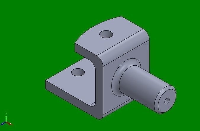 solidtutorial030 metal bracket free 3D model | CGTrader