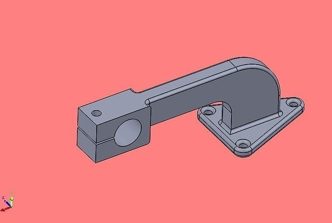 solidtutorial032 bracket free 3D model | CGTrader