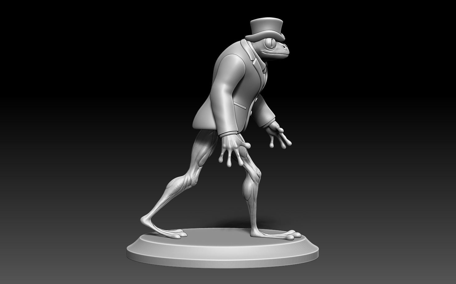 Dapper Frogman 3D model 3D printable | CGTrader