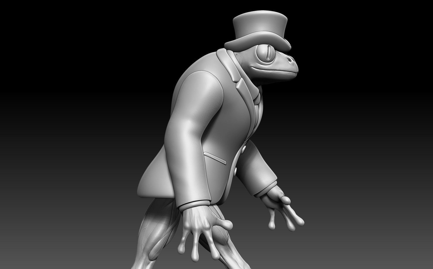 Dapper Frogman 3D model 3D printable | CGTrader