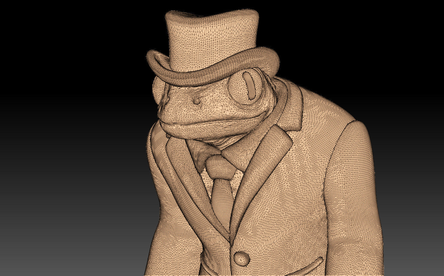 Dapper Frogman 3D model 3D printable | CGTrader