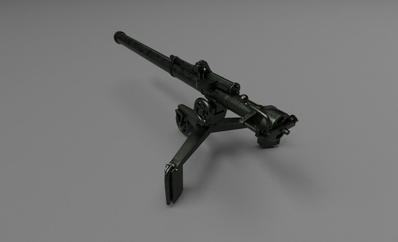 3D model M40 Recoilless Rifle Ready to Use for Game VR / AR / low-poly ...