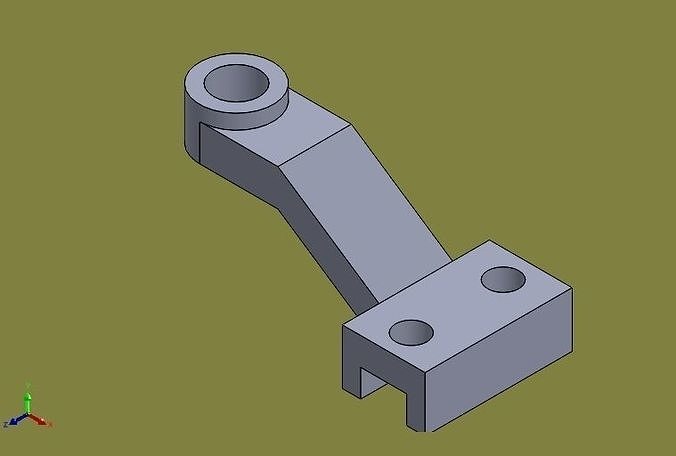 solidtutorial048 metal bracket free 3D model | CGTrader