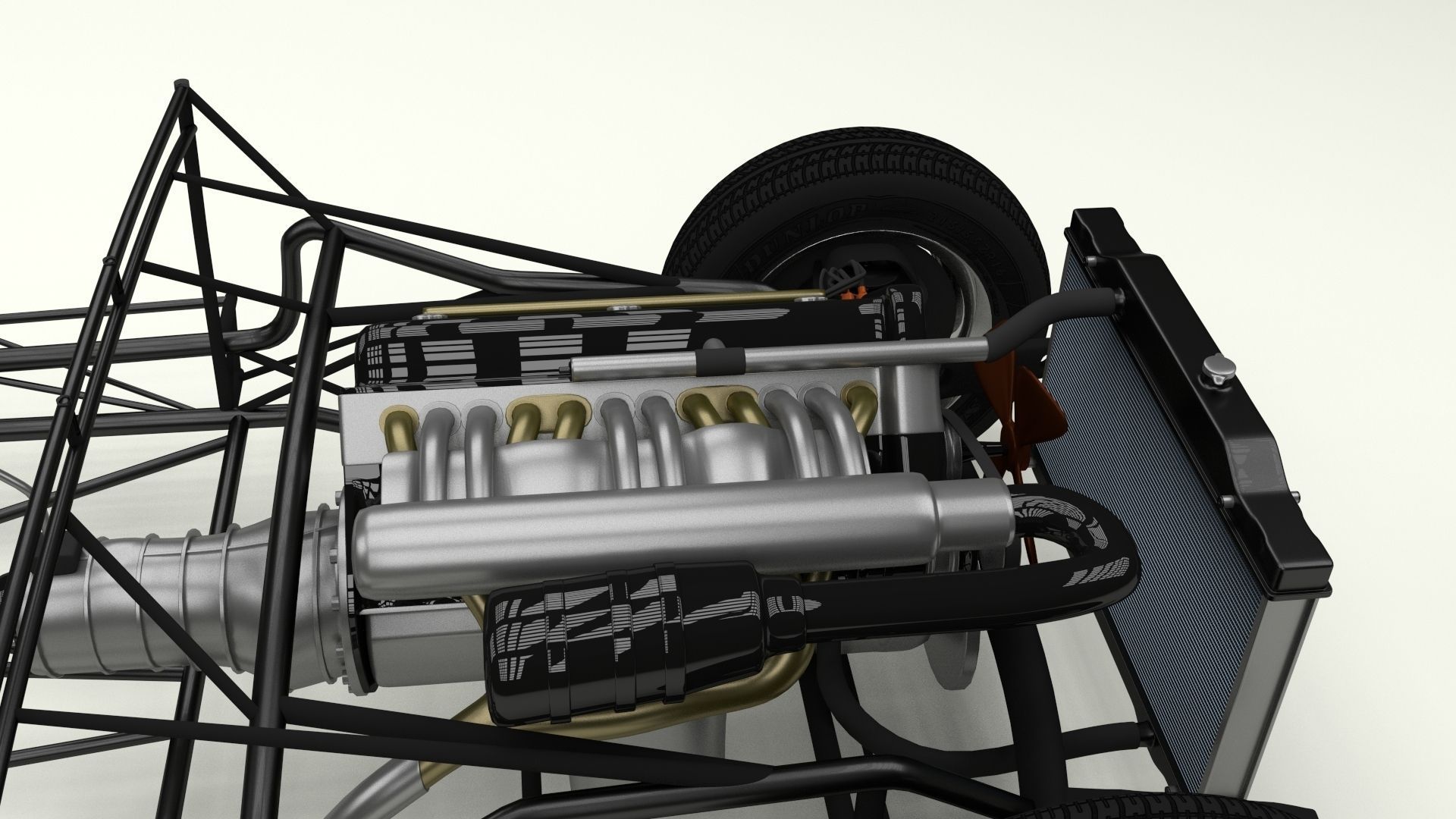 Fully Modelled Mercedes 300SL Roadster Silver HDRI 3D model | CGTrader