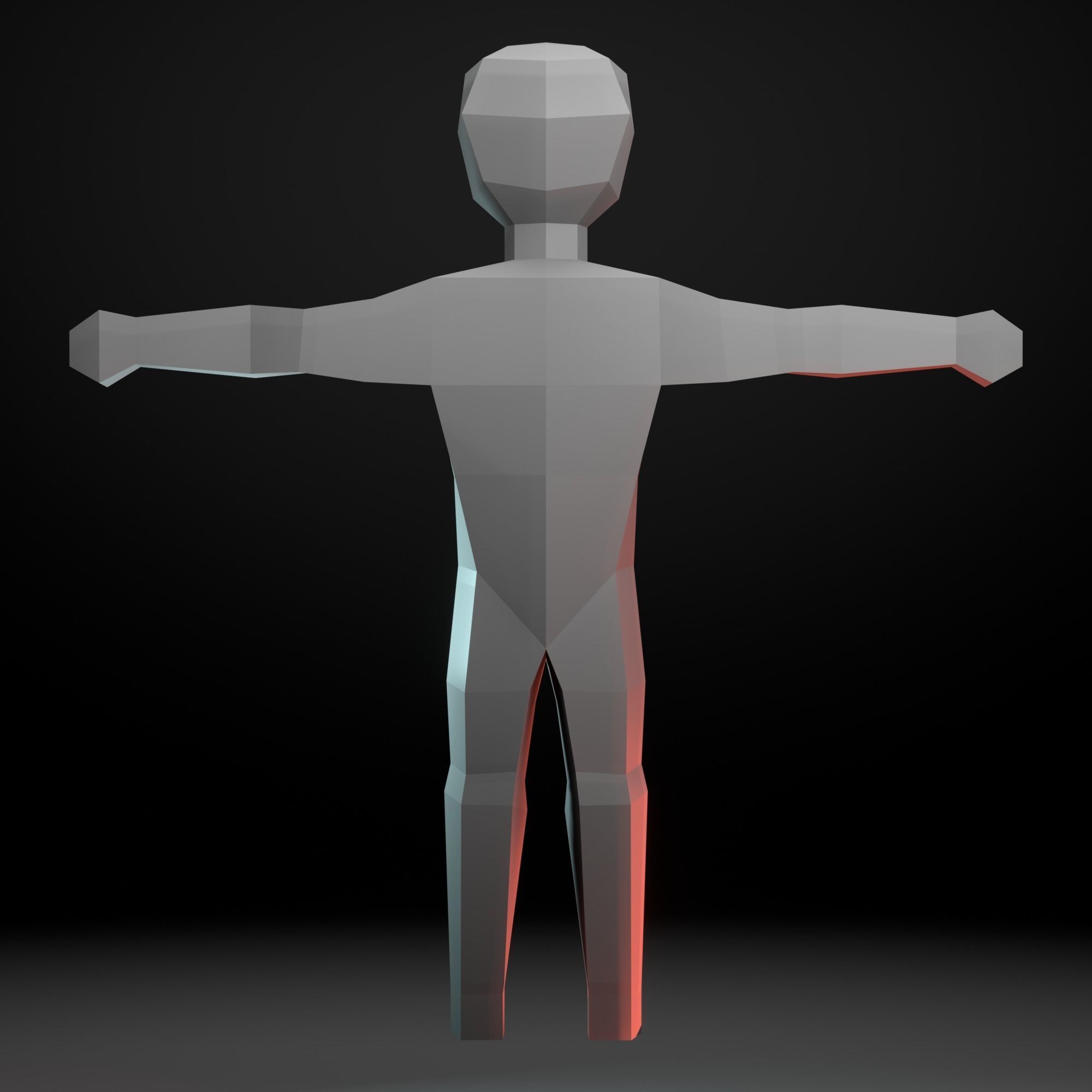 Low Poly Man polygonal free VR / AR / low-poly 3D model | CGTrader