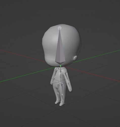 Chibi Base Model with Human Meta Rig 3D model rigged | CGTrader